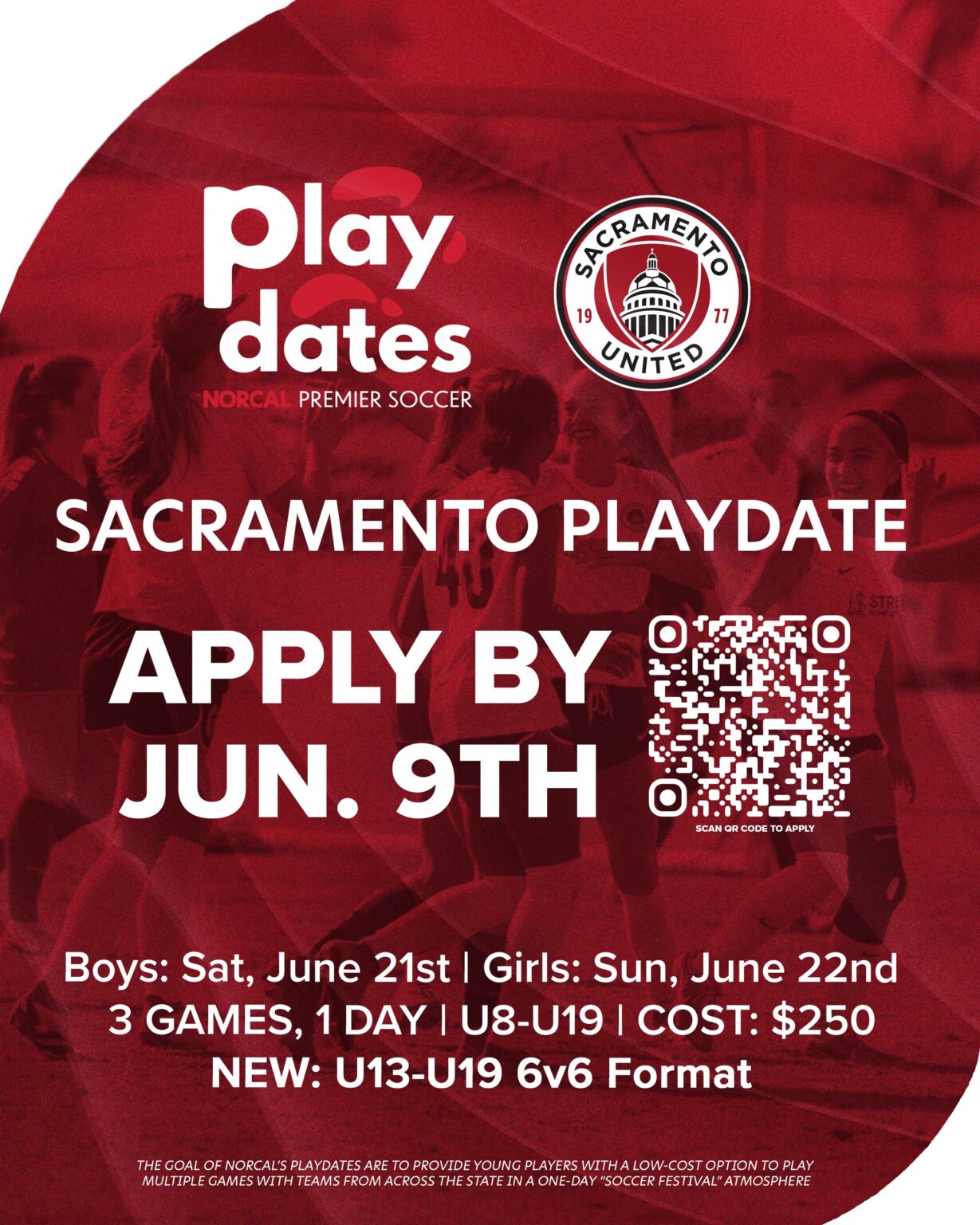 Sacramento Playdate: Introducing 6v6 Format to U13-U19 Teams | NorCal ...